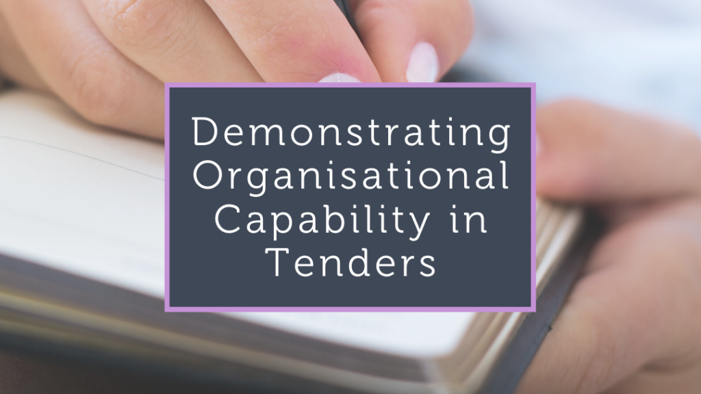 Demonstrating Organisational Capability | Tenders | Whitney Consulting